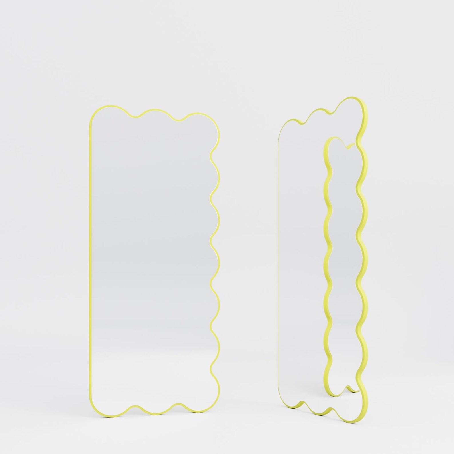 Asymmetrical Wavy Mirror: Full Length Hallway Mirror - Etsy