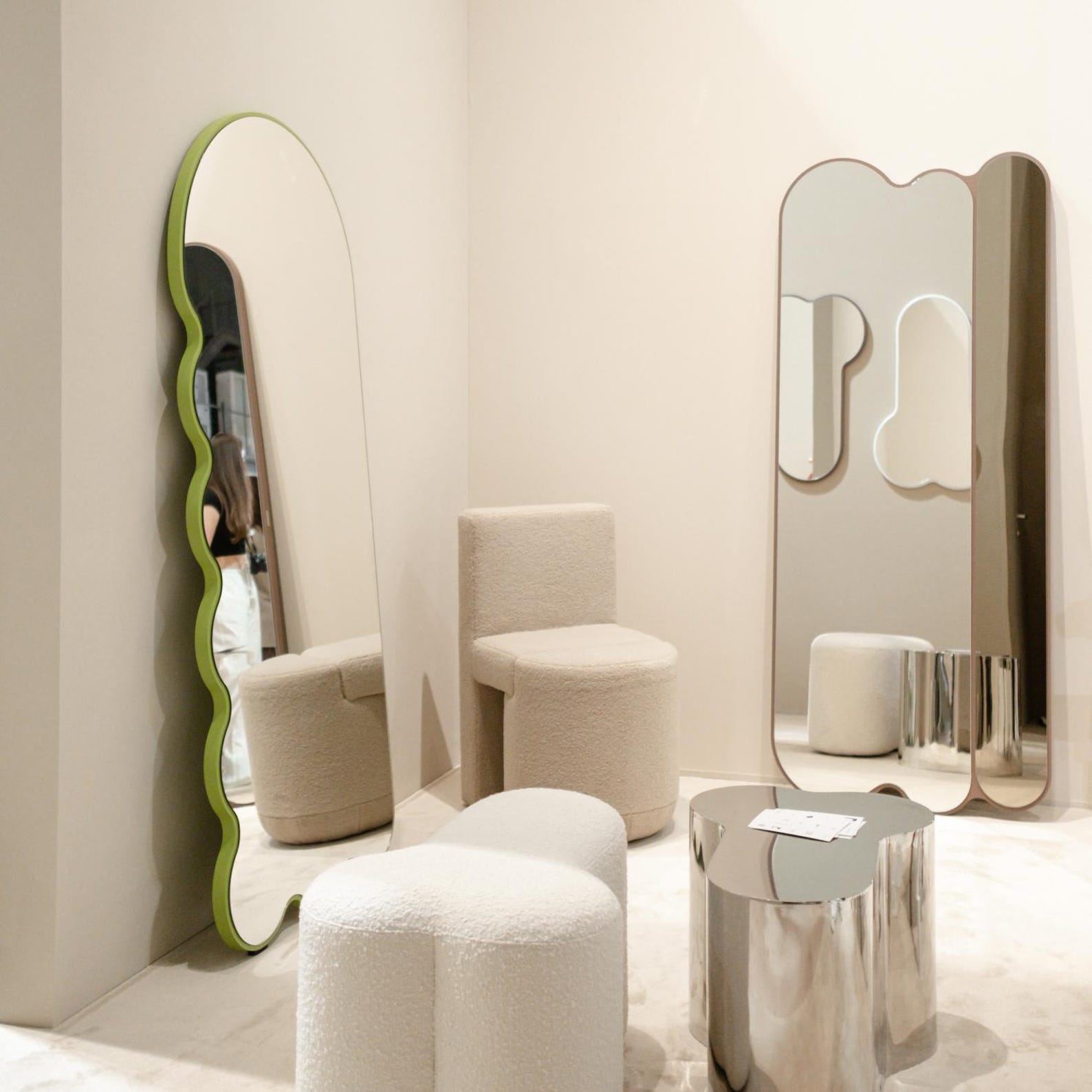 Large Wavy Mirror, Full Length Mirror, Wavy Floor Mirror, Funky Mirror ...