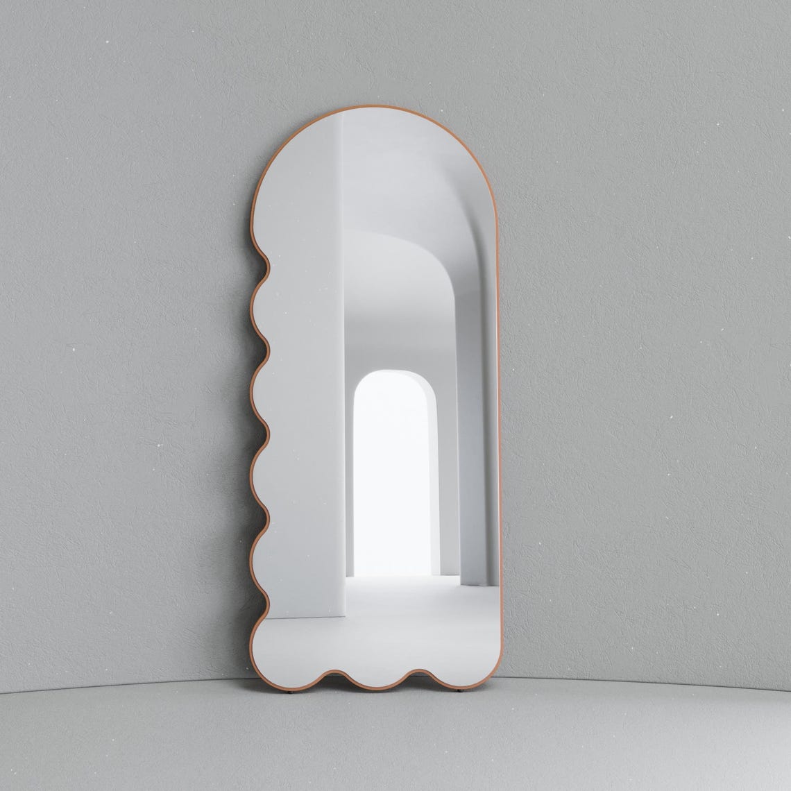 Large Wavy Mirror, Full Length Mirror, Wavy Floor Mirror, Funky Mirror ...