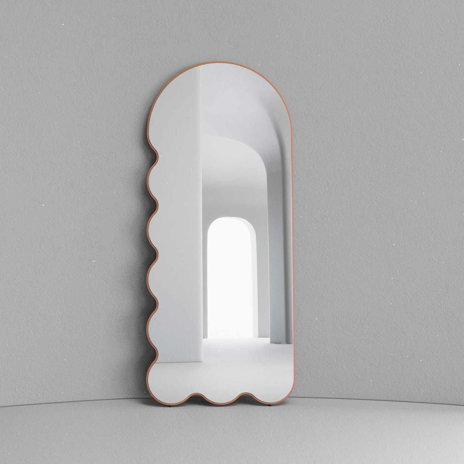 Large Wavy Mirror, Full Length Mirror, Wavy Floor Mirror, Funky Mirror ...