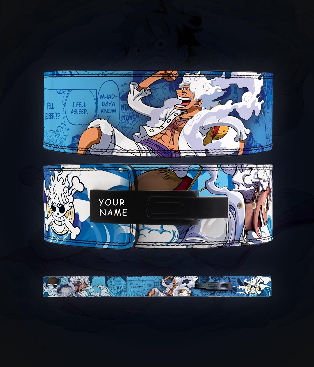 Luffy One Piece Anime Powerlifting Lever Belt | One Piece Anime Gym ...