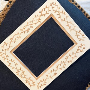 Picture Frame DOUBLE Mat for 5x7 Photo, 8x10 Frame, Hand Painted - Etsy