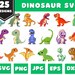 Dinosaur SVG Bundle: 25 Roarsome Designs (digital Download) - Etsy
