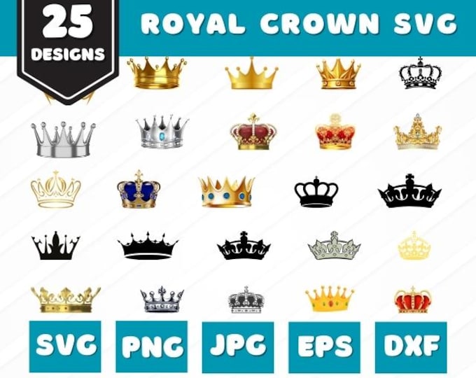 König Krone SVG, König Krone SVG, Königin Krone SVG, Prinzessin Tiara ...