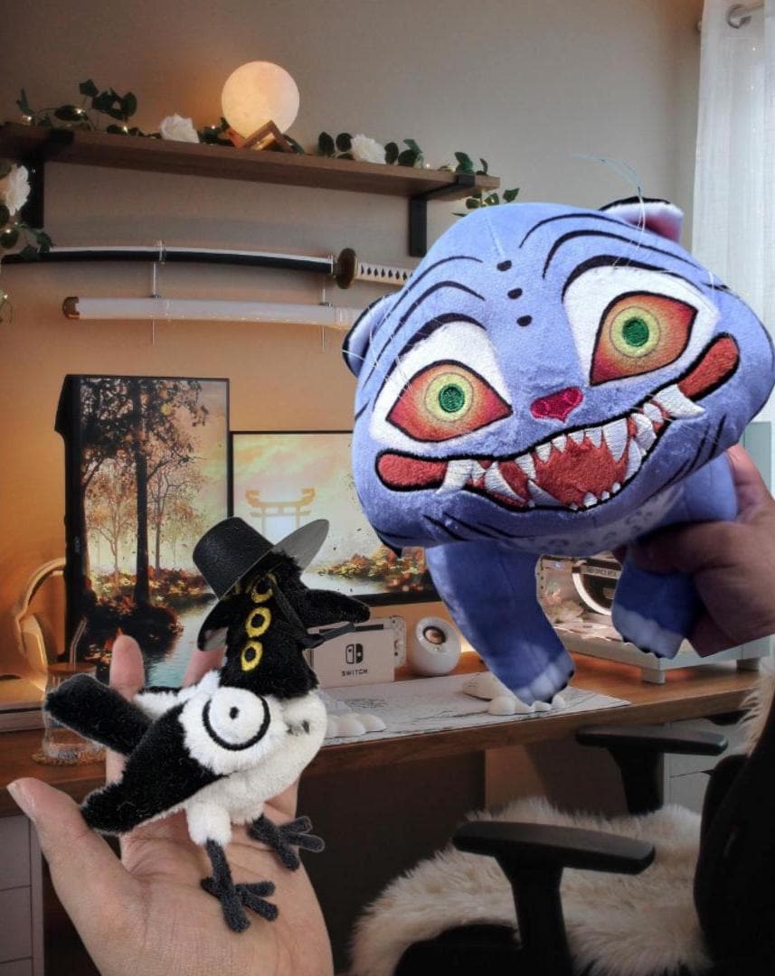 K-pop Demon Hunters Plush | Demon Hunter Plush | Grinning Demon Cat ...