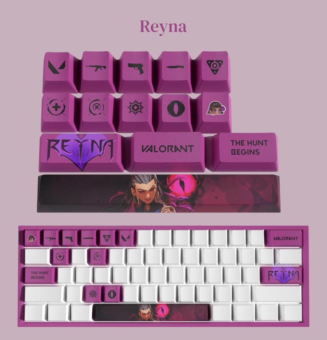 Reyna Valorant Keycaps | 14 Keys | Mechanical Keyboard Keycaps ...