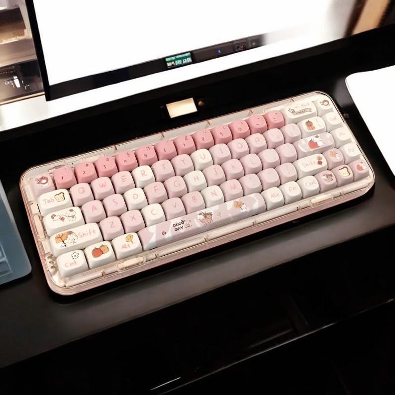 Cute Puppy Key Caps PBT 141 Keys | Keycaps | Compact Size | Mechanical ...