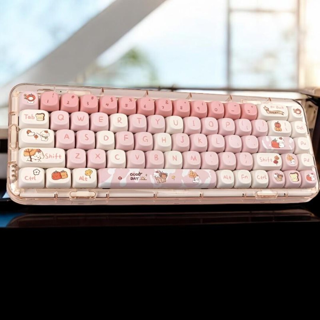 Cute Puppy Key Caps PBT 141 Keys | Keycaps | Compact Size | Mechanical ...