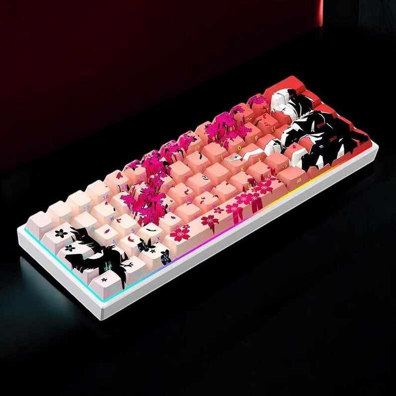 Sakura Keycaps | Anime Japanese Style Keycap | PBT Custom | Anime ...