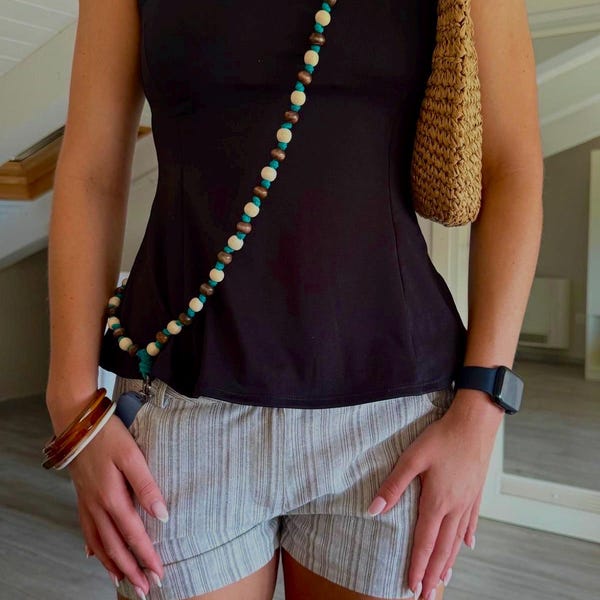 Keychain Blue Phone - Etsy UK