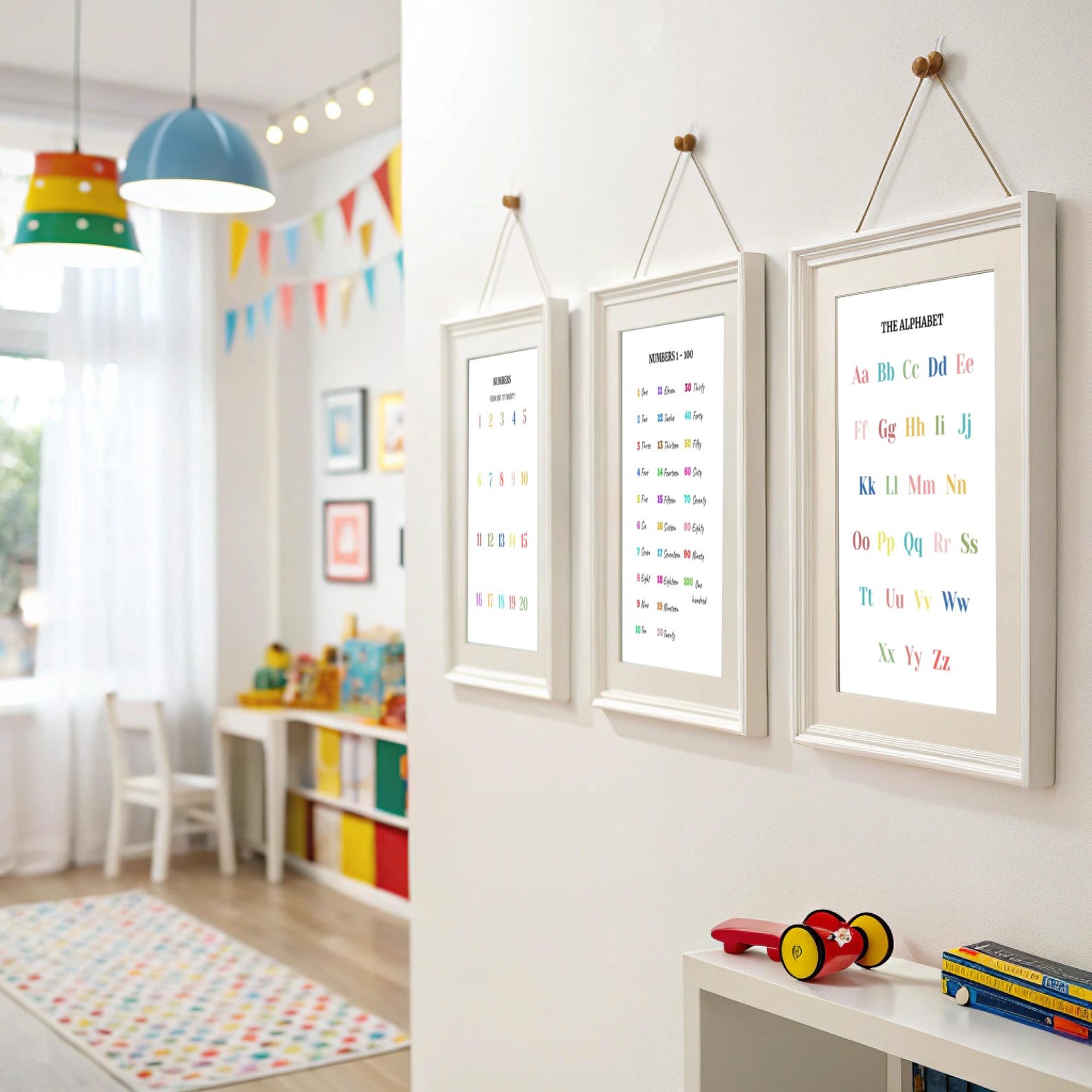 Educational Preschool Posters Set of 15 Printable Nursery Decor Wall ...