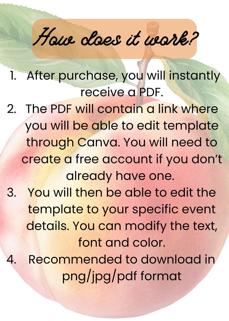 Editable Party Invitation - Etsy