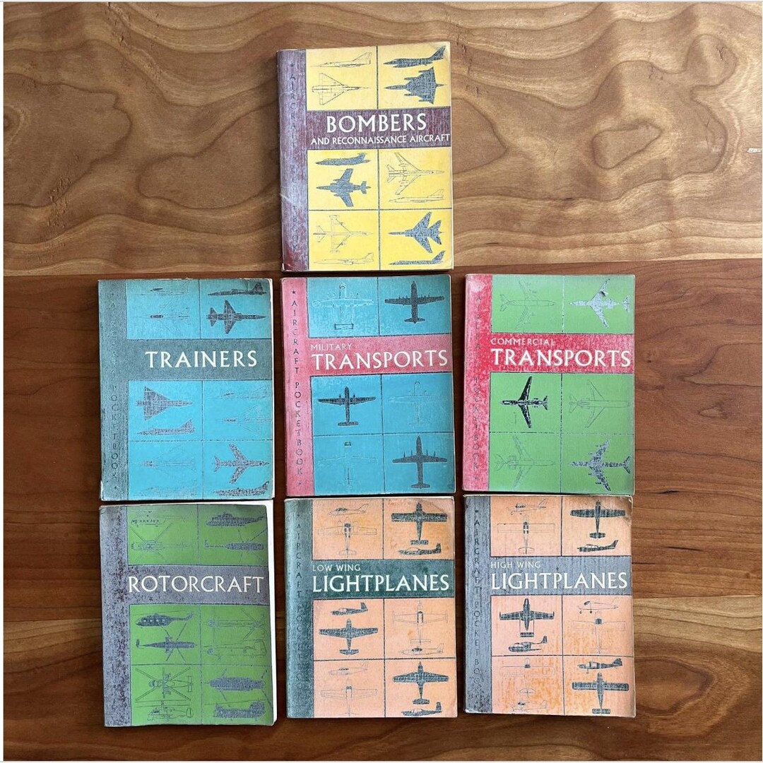 Vintage 60s Macdonald Aircraft Pocketbook Guides - Set of 7 - Numbers 2 ...