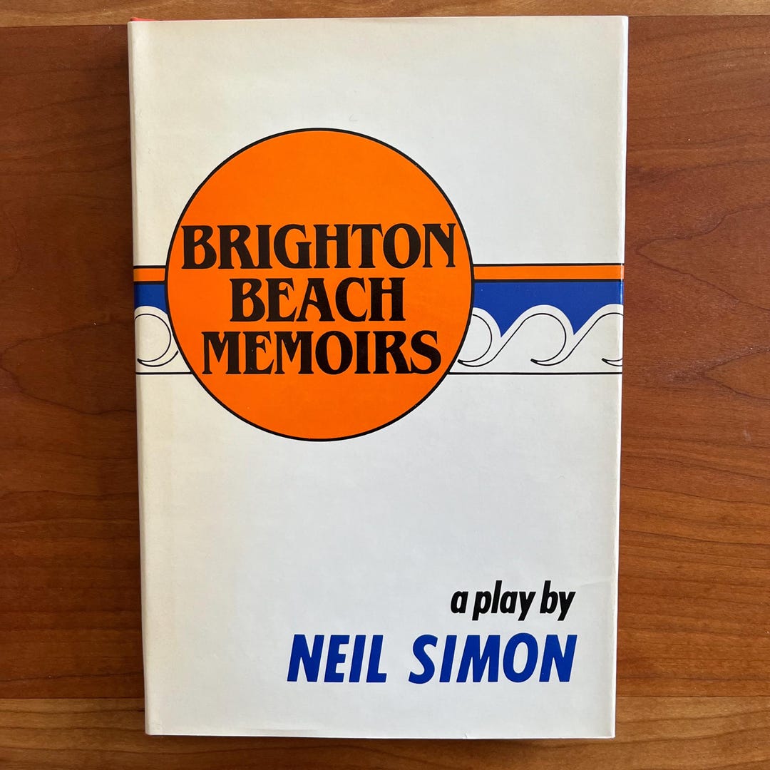 Vintage 80s Brighton Beach Memoirs by Neil Simon - Etsy