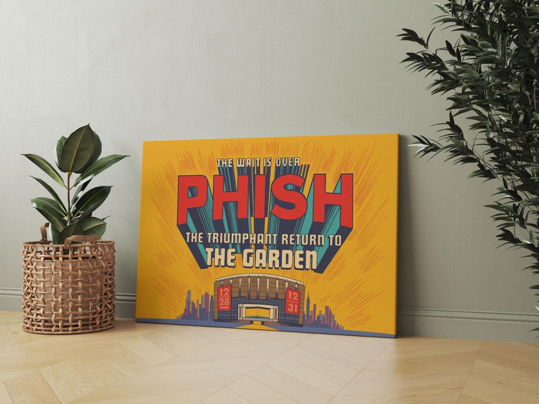 Phish Madison Square Garden Poster, Phish New York NY Tour July 28 aug5 2023 Poster, Summer Tour ...
