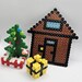 Perler-bead Christmas House Set - Etsy