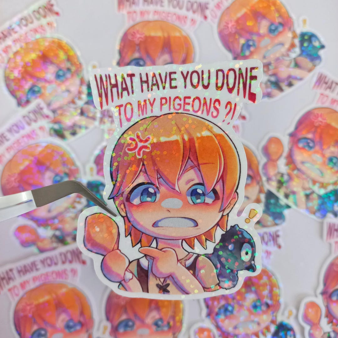 Timmy Pigeon Sticker From Genshin Impact - Holographic Sticker - Vinyl ...