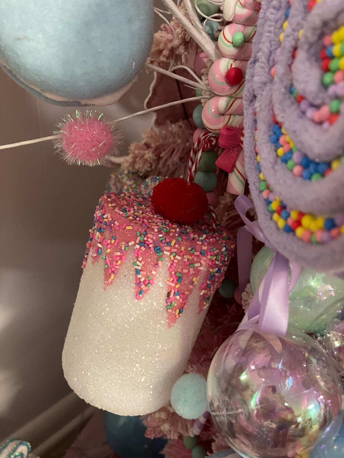 Candyland Christmas Tree Kit Sweets Tree Ribbon and Sprays Candy Tree ...