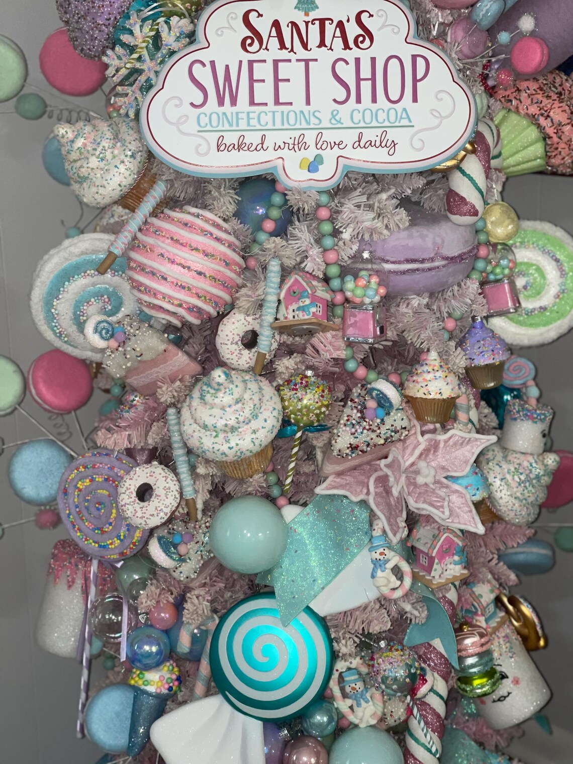 Candyland Christmas Tree Kit Sweets Tree Ribbon and Sprays Candy Tree ...