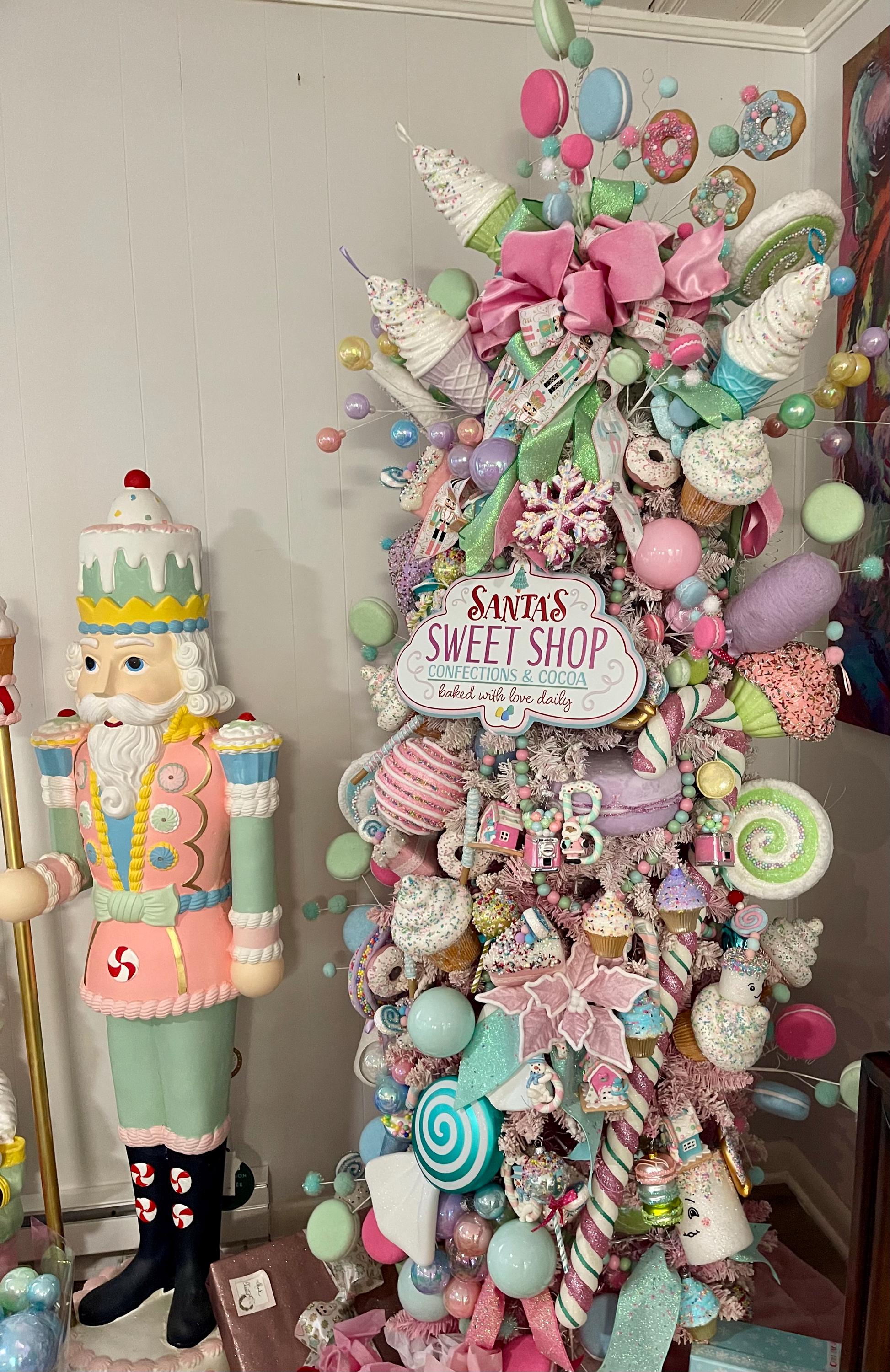 Candyland Christmas Tree Kit Sweets Tree Ribbon and Sprays Candy Tree ...