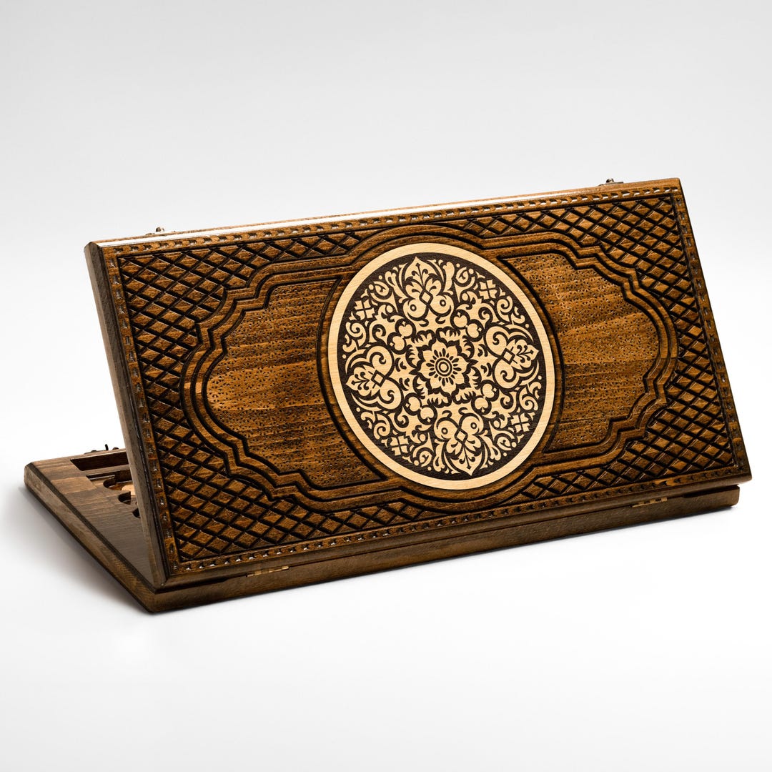 Wooden Backgammon Set - Unique Ornaments - Etsy