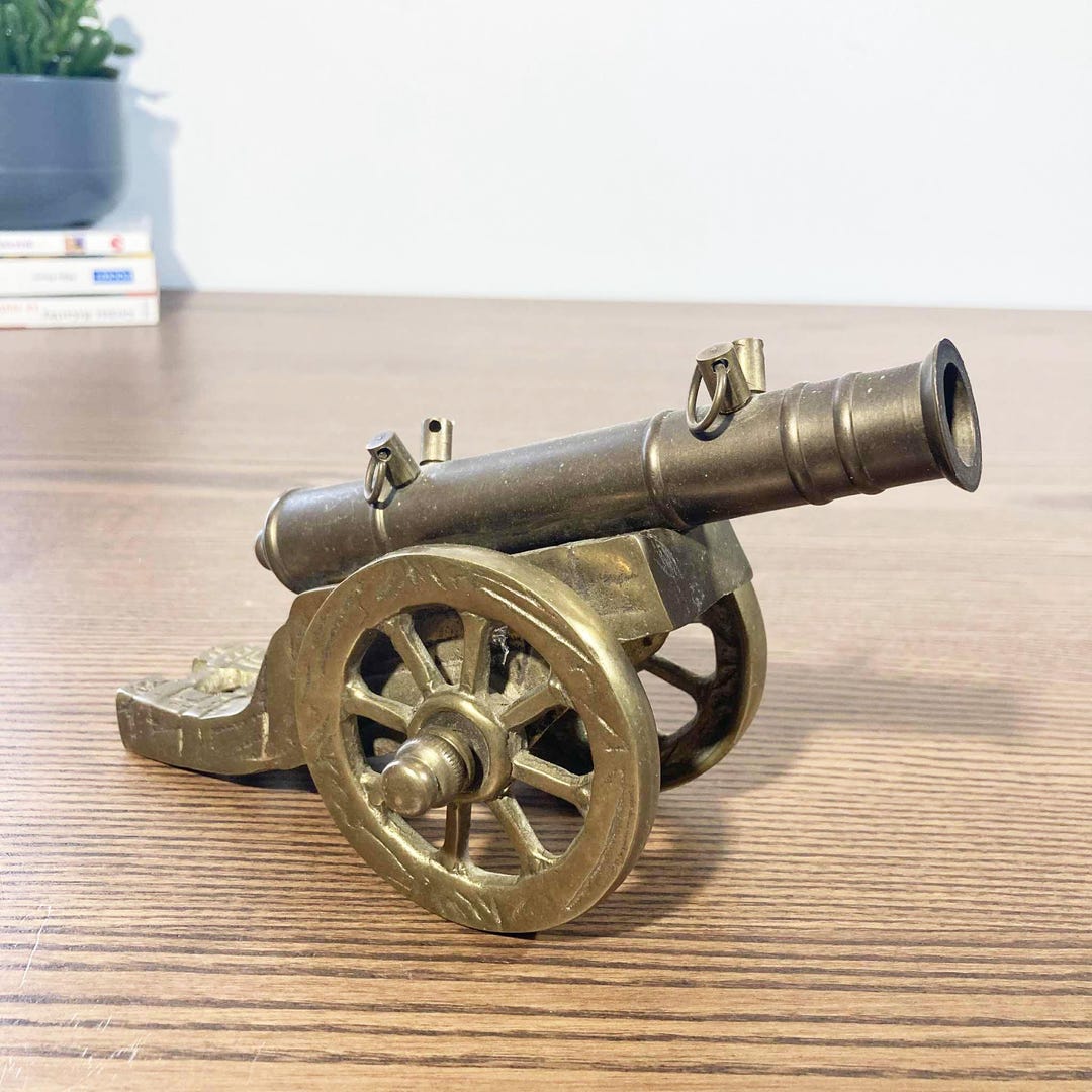 Miniature Bronze Cannon in Working Order | Decorative Replica in the ...
