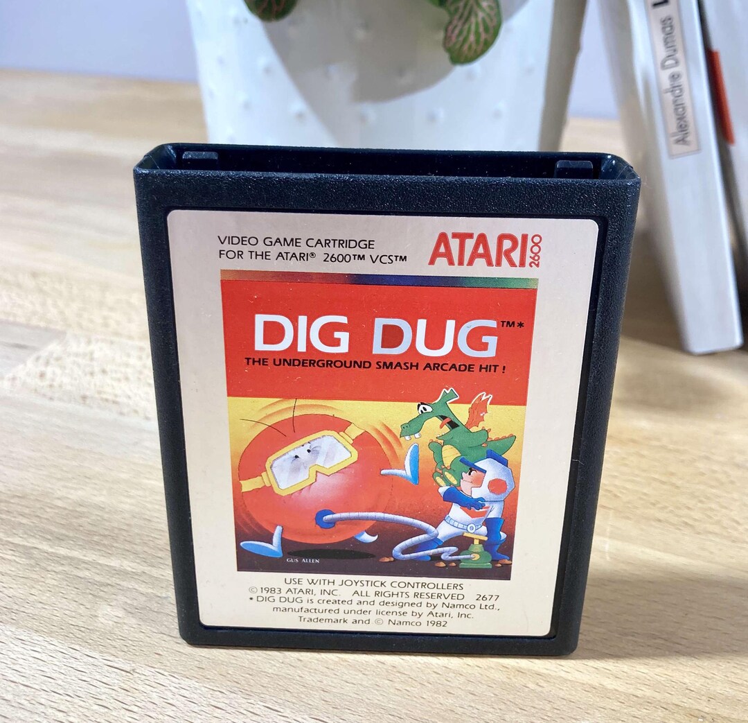 Dig Dug for Atari 2600 Cartridge Only, Cult Retro Game From 1983 - Etsy