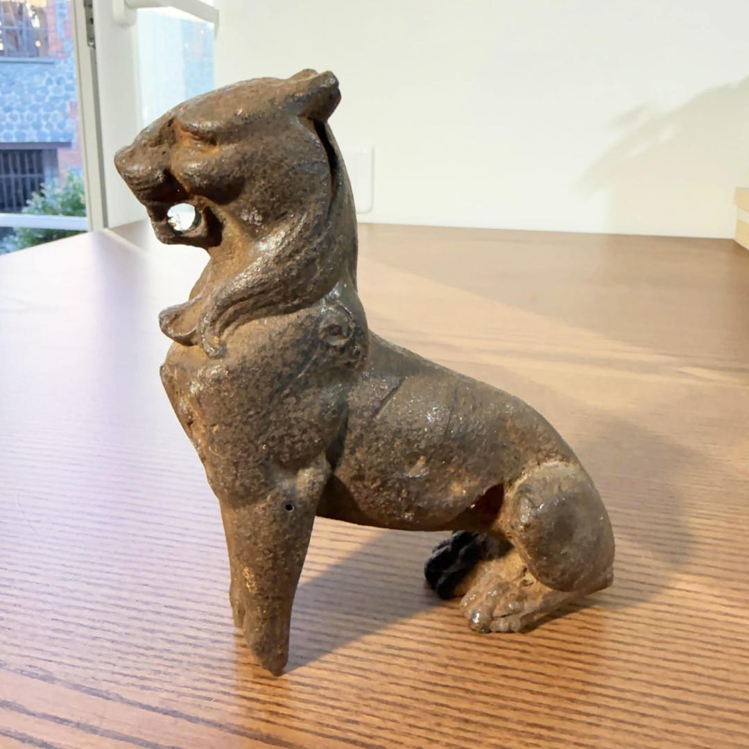 Rare Chinese Metal Statuette - Guardian Animal, Qing Dynasty, 18th ...