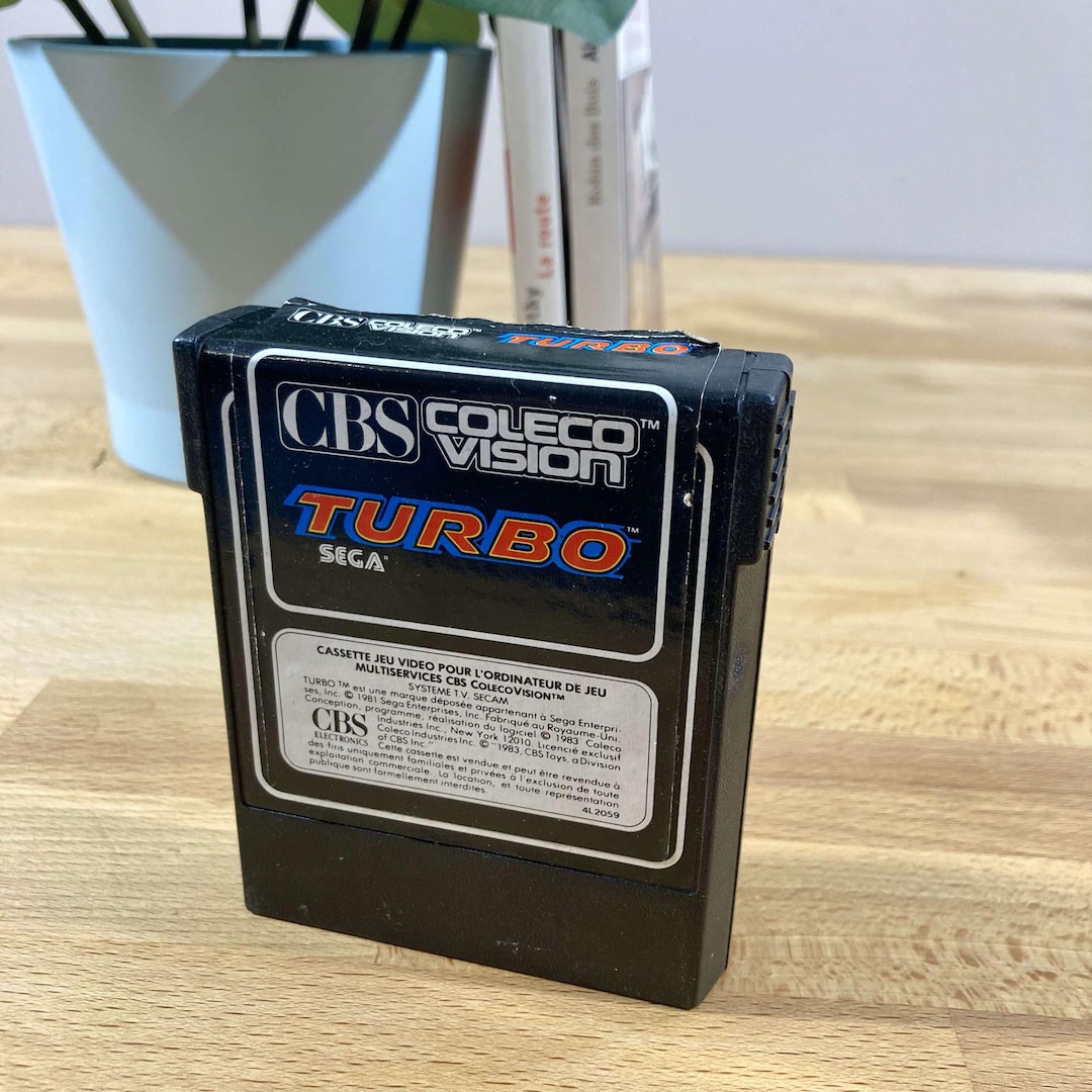 Turbo Retro Game Cartridge for Colecovision CBS Electronics & Sega 1983 ...