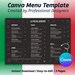 Italian Restaurant Menu Template, Pizzeria and Bistro Menu, A3 ...