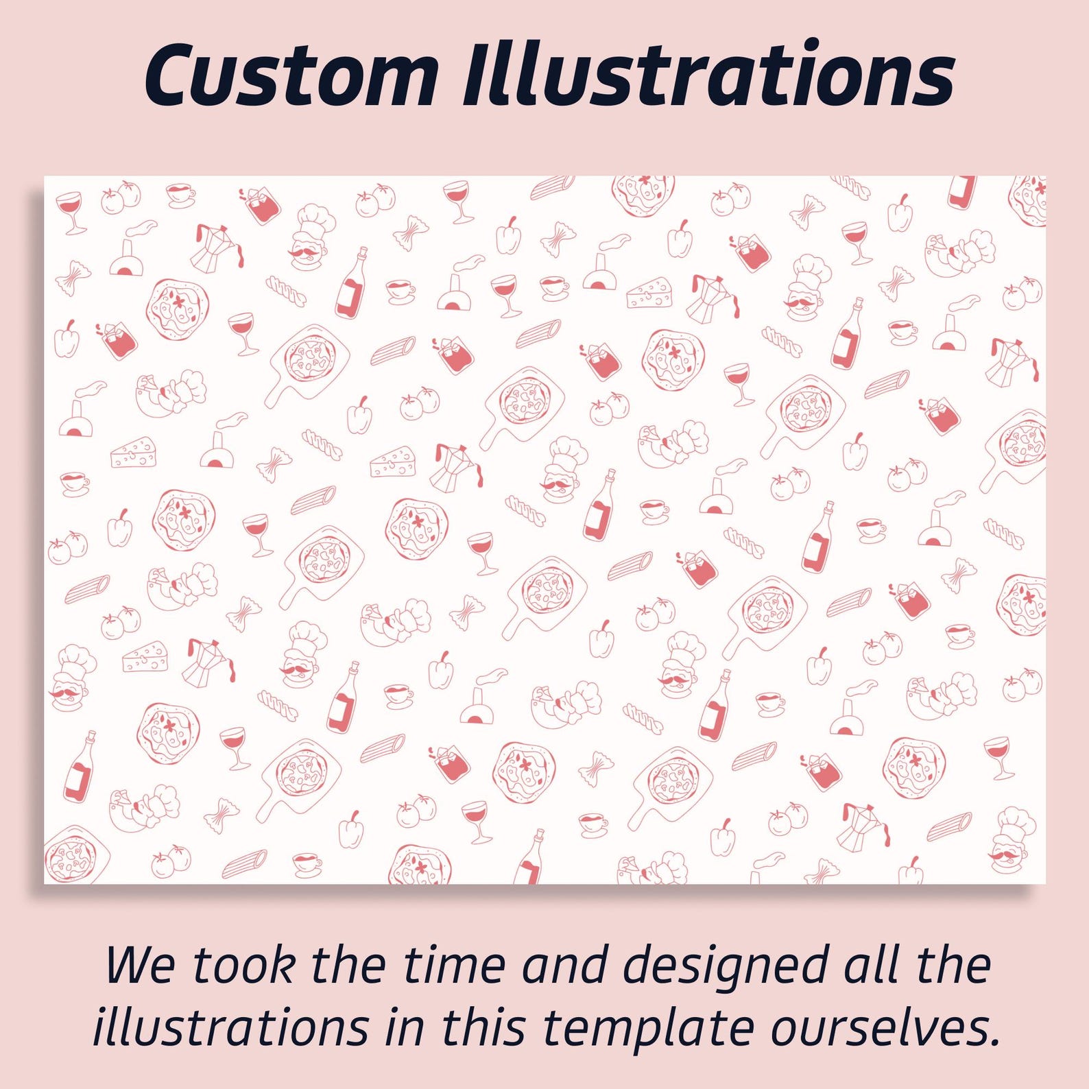 Pizzeria Menu Template, Italian Restaurant and Bistro Menu, A3 ...