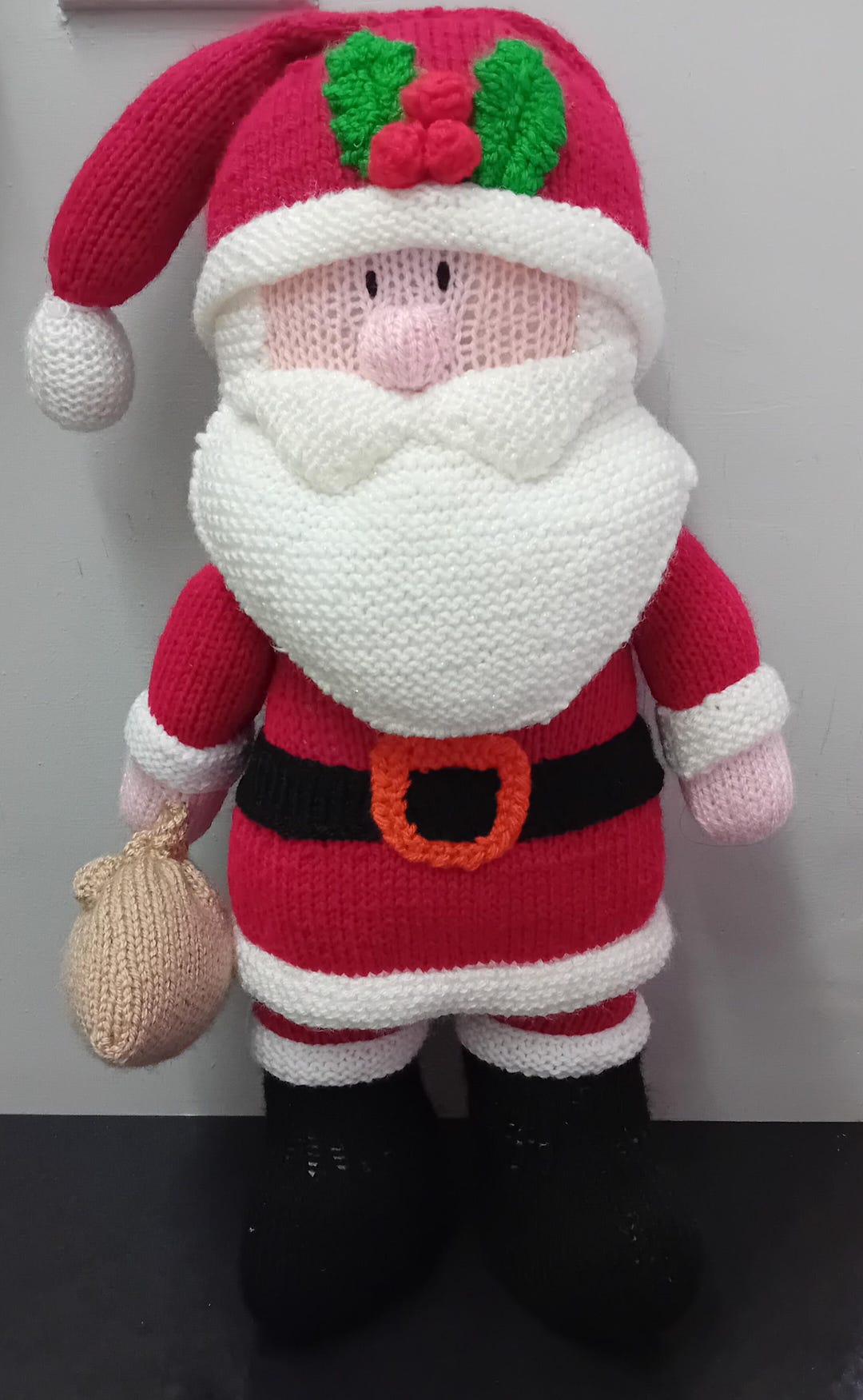 Hand Knitted Father Christmas. - Etsy UK
