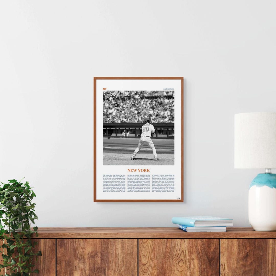 Nyc/mets Poster X the Strokes Digital Download - Etsy
