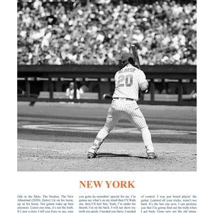 Nyc/mets Poster X the Strokes Digital Download - Etsy