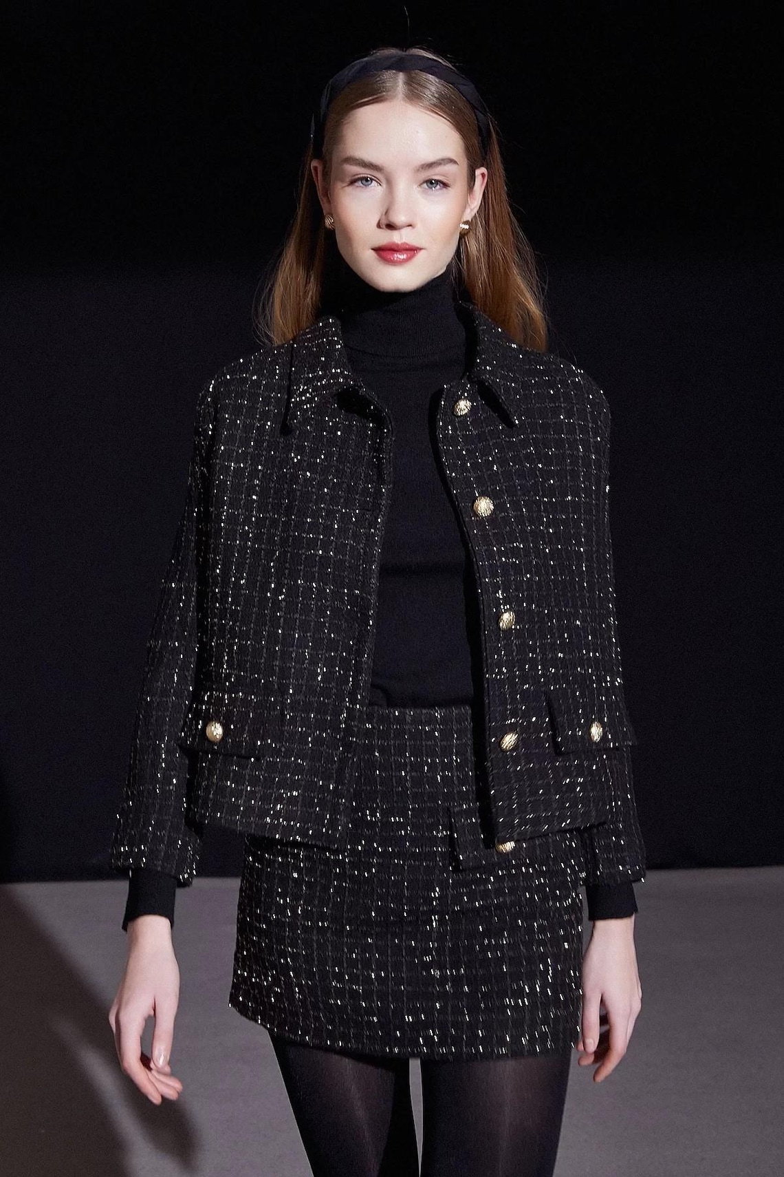 Women’s Tweed Skirt and Jacket Set – Elegant 2-piece Tweed Suit for ...