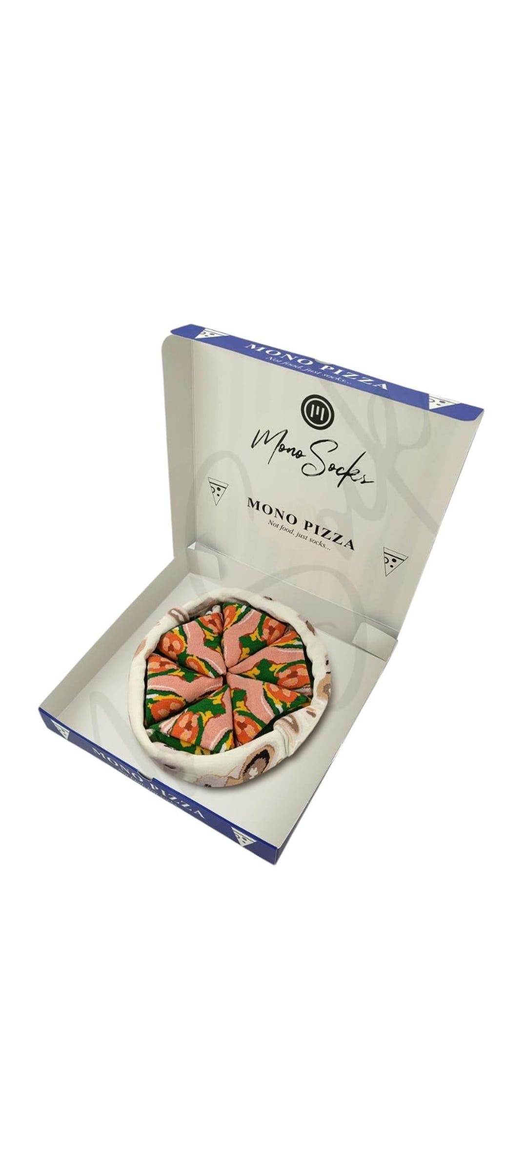 Salad Pizza Slice Socks Set 4-pack, Cute Pizza Box, Multicolor, Cotton ...