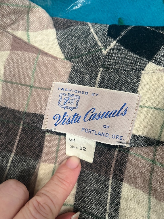 1940s 49er wool jacket plaid vintage - Gem