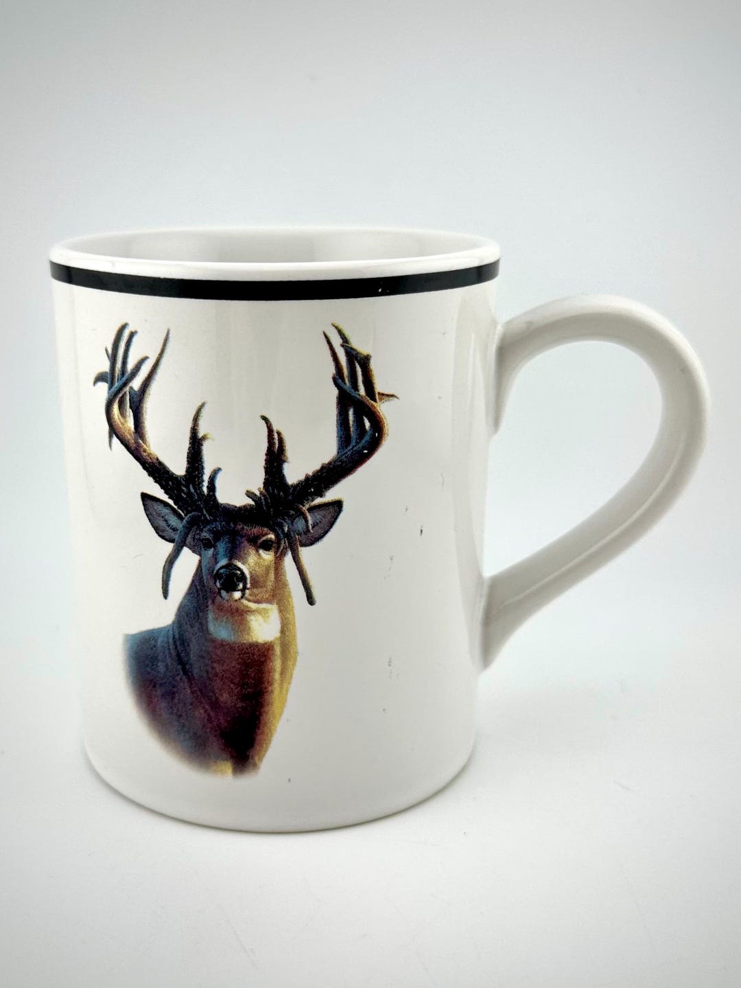 Bass Pro Shops Buck Deer Coffee Mugs - Set of 4 Wildlife Hunting Cups ...