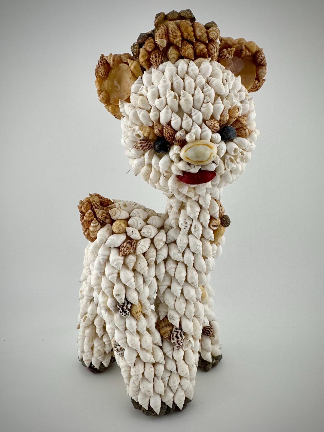 Vintage 1960s Seashell Deer Figurine – Handcrafted Folk Art From the ...