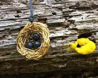 Custom Rustic Robin's Nest Necklace Bird Nest Necklace - Etsy