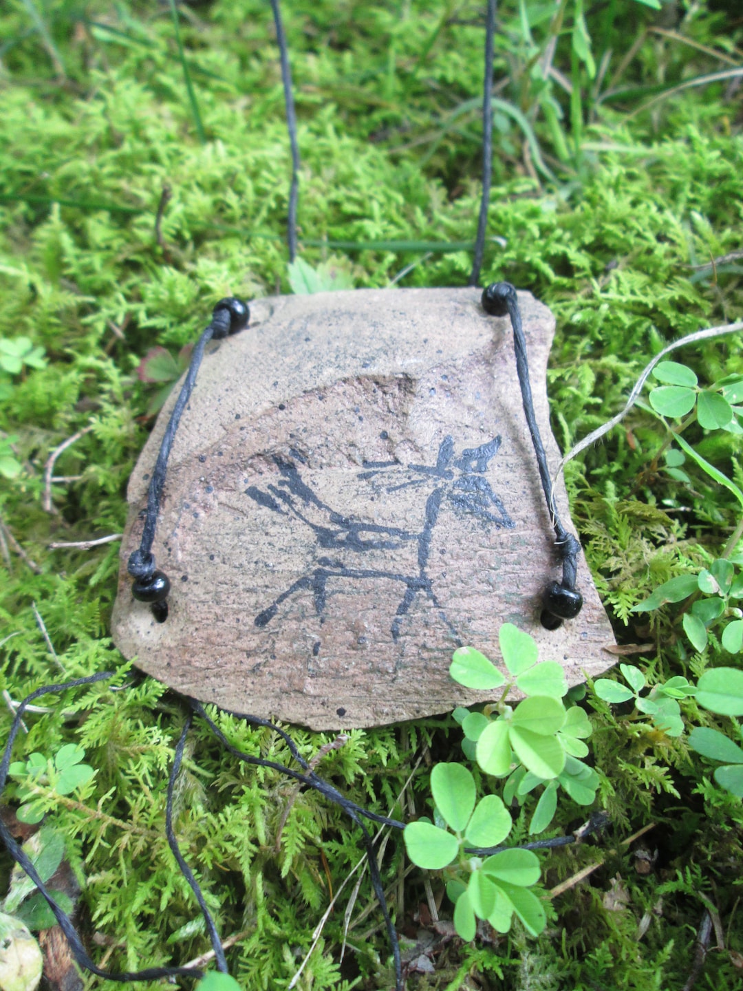 Potsherd Jewelry: Horses, Glyph, Petroglyph, Primitive Native American ...