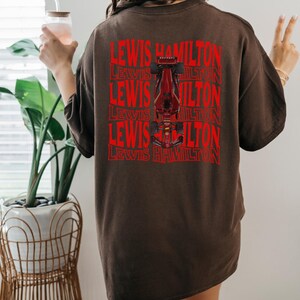Lewis Hamilton 2025 Ferrari Formula One Gildan 5000 Unisex Tshirt F1 ...