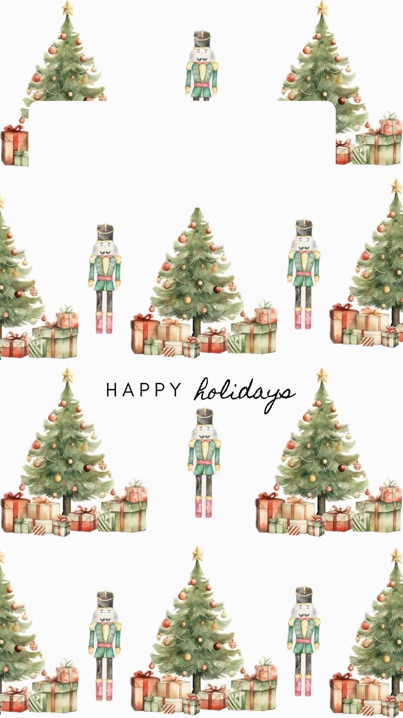 Christmas Lockscreen Wallpaper for Phones Holiday Phone Backgrounds ...