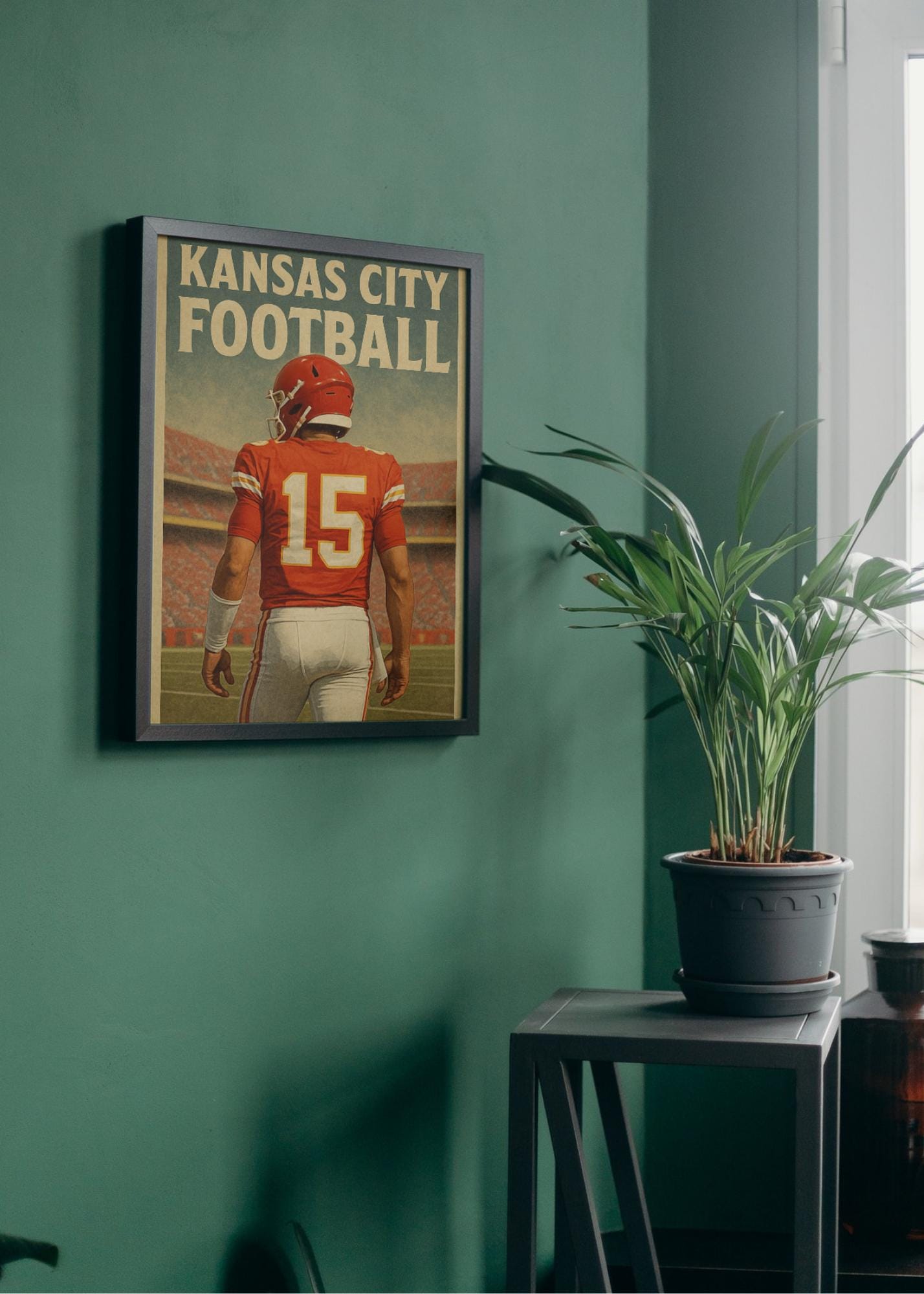 Retro Kansas City Football Prints Kansas City Football Poster Sports ...