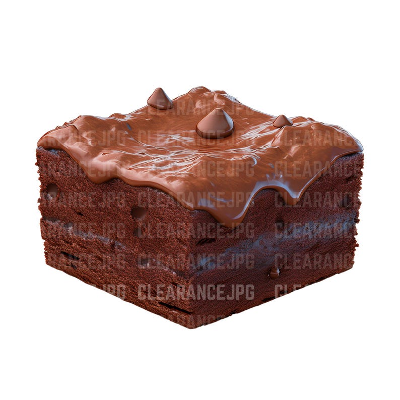 8 Brownie Clipart Png | Realistic Brownie JPG PNG | Digital Download ...