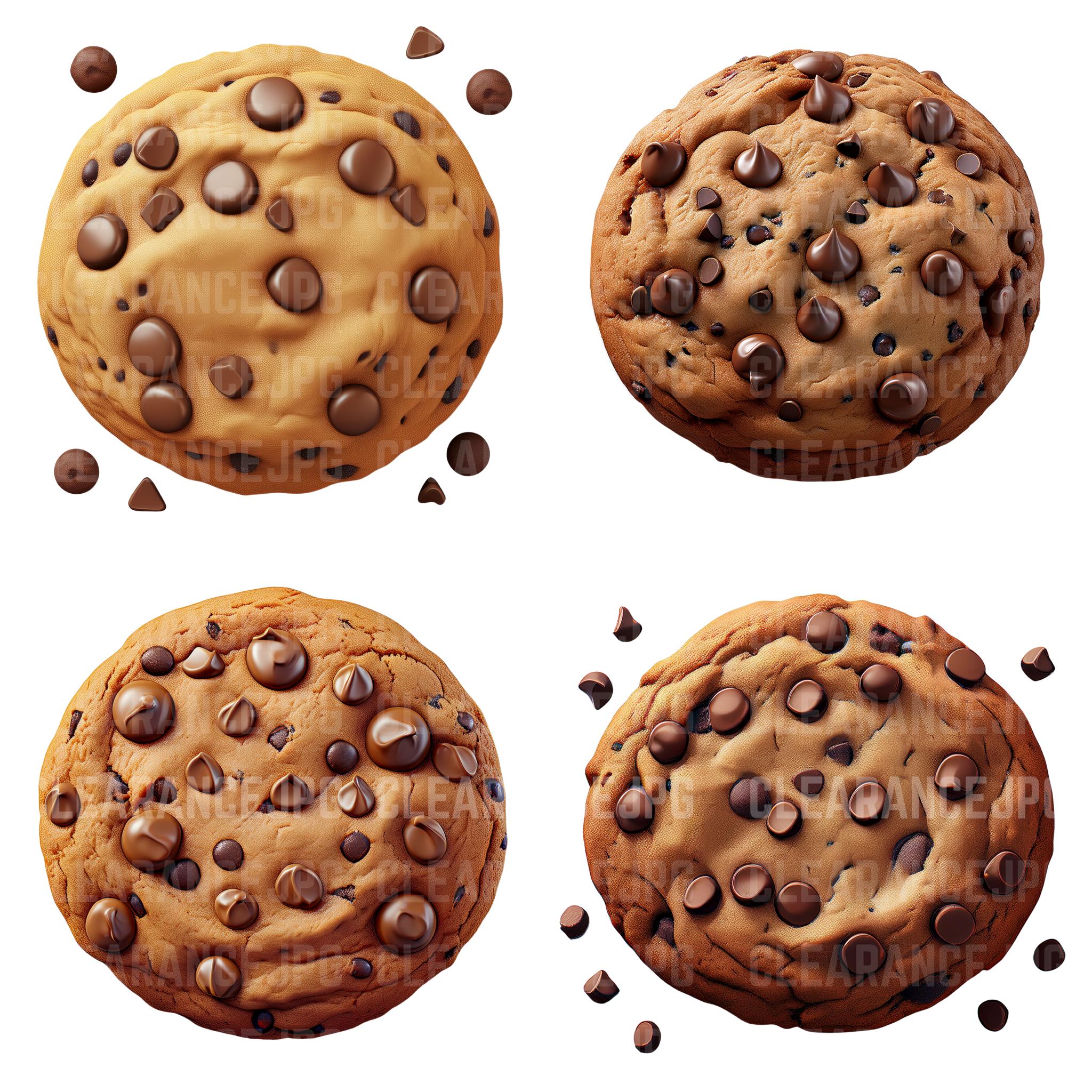 7 Chocolate Chip Cookie Clipart Png | Realistic Cookie JPG PNG ...