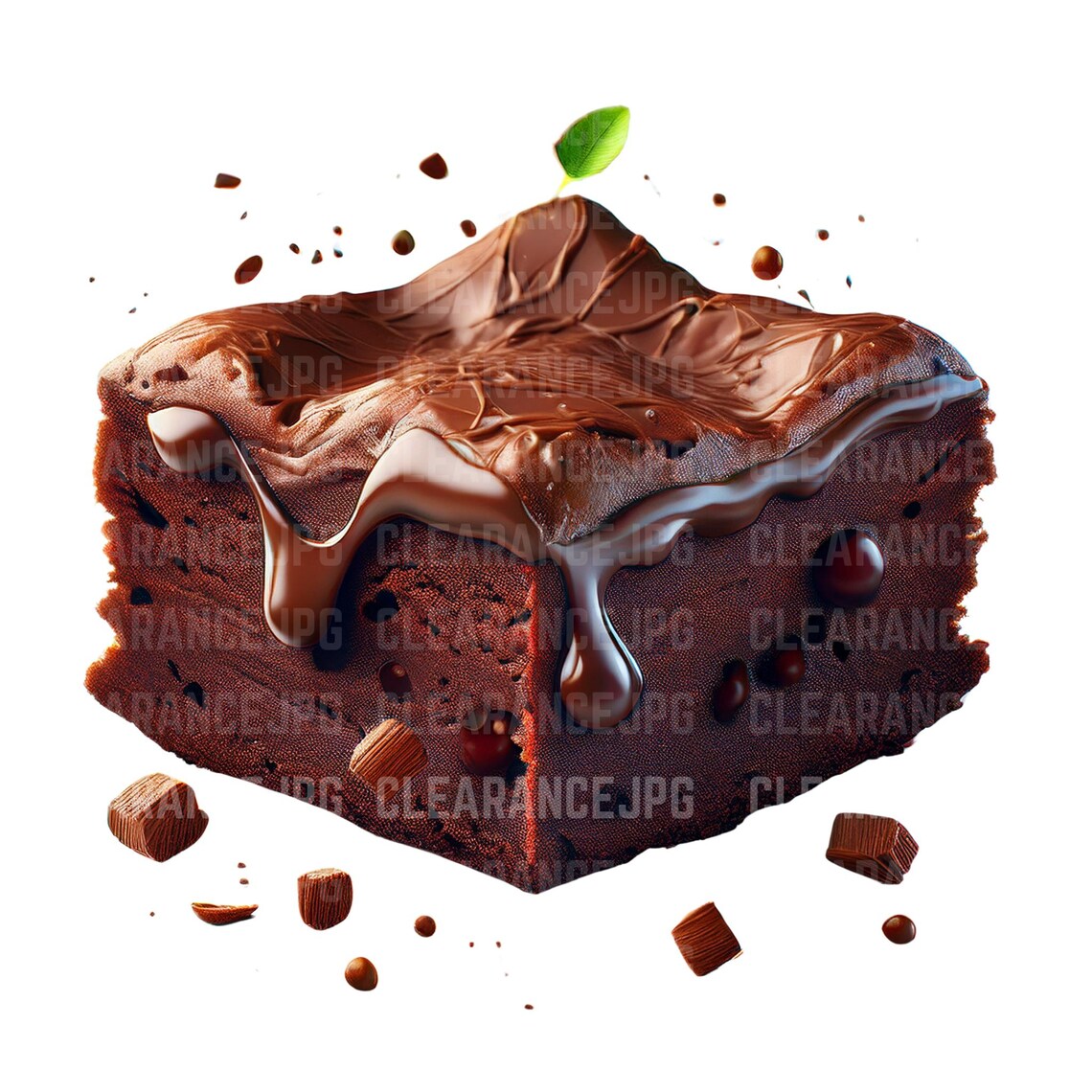 8 Brownie Clipart Png | Realistic Brownie JPG PNG | Digital Download ...