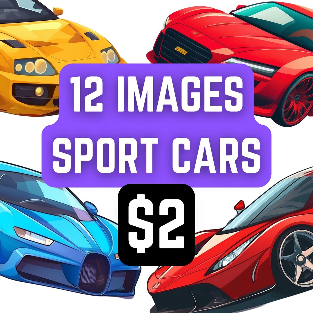 12 Sport Cars Clipart Png Svg Jpg Racing Car, Watercolor Pickup Truck ...