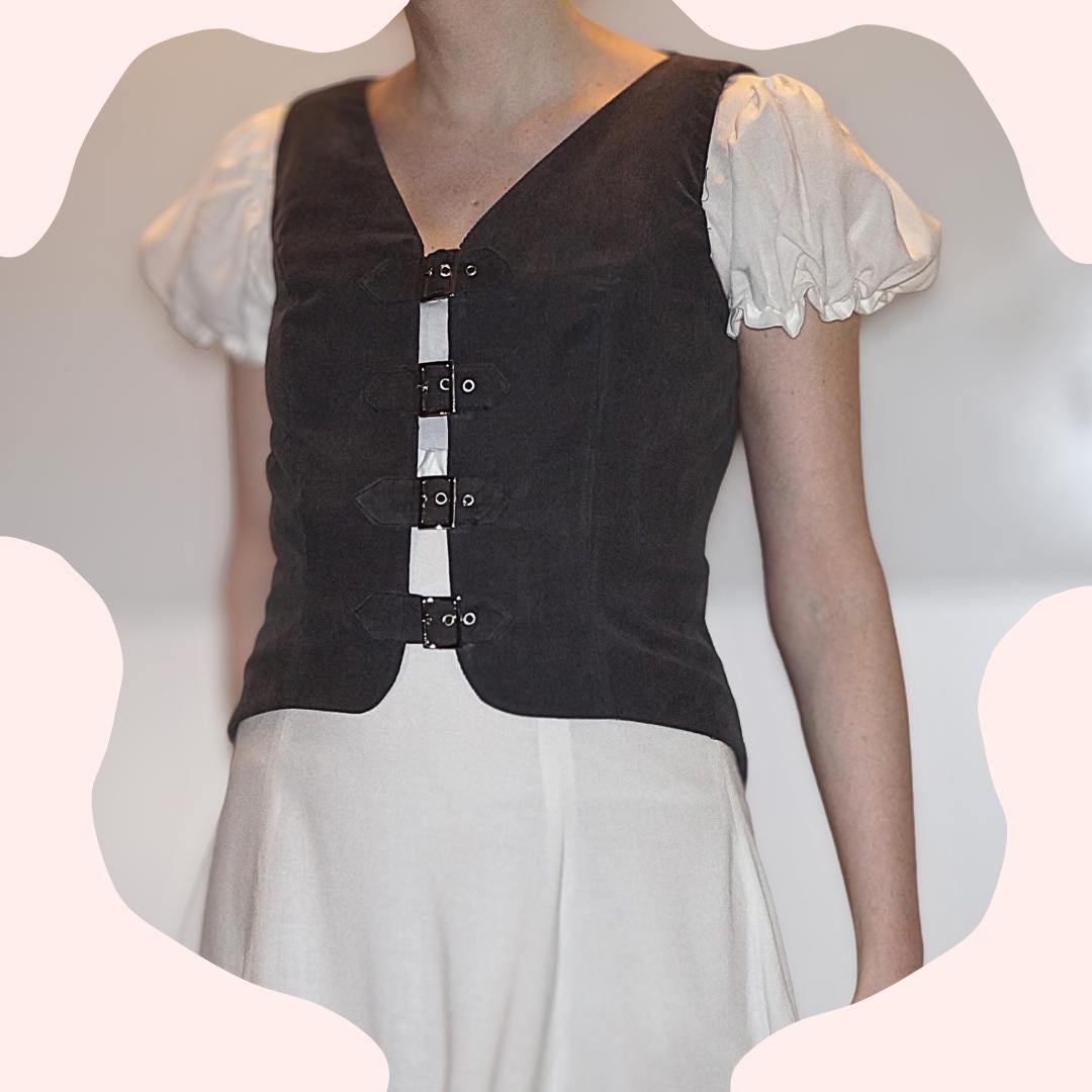 Fitted Buckle Vest Sewing Pattern – PDF Download | Sizes 34–46 | A4, A0 ...