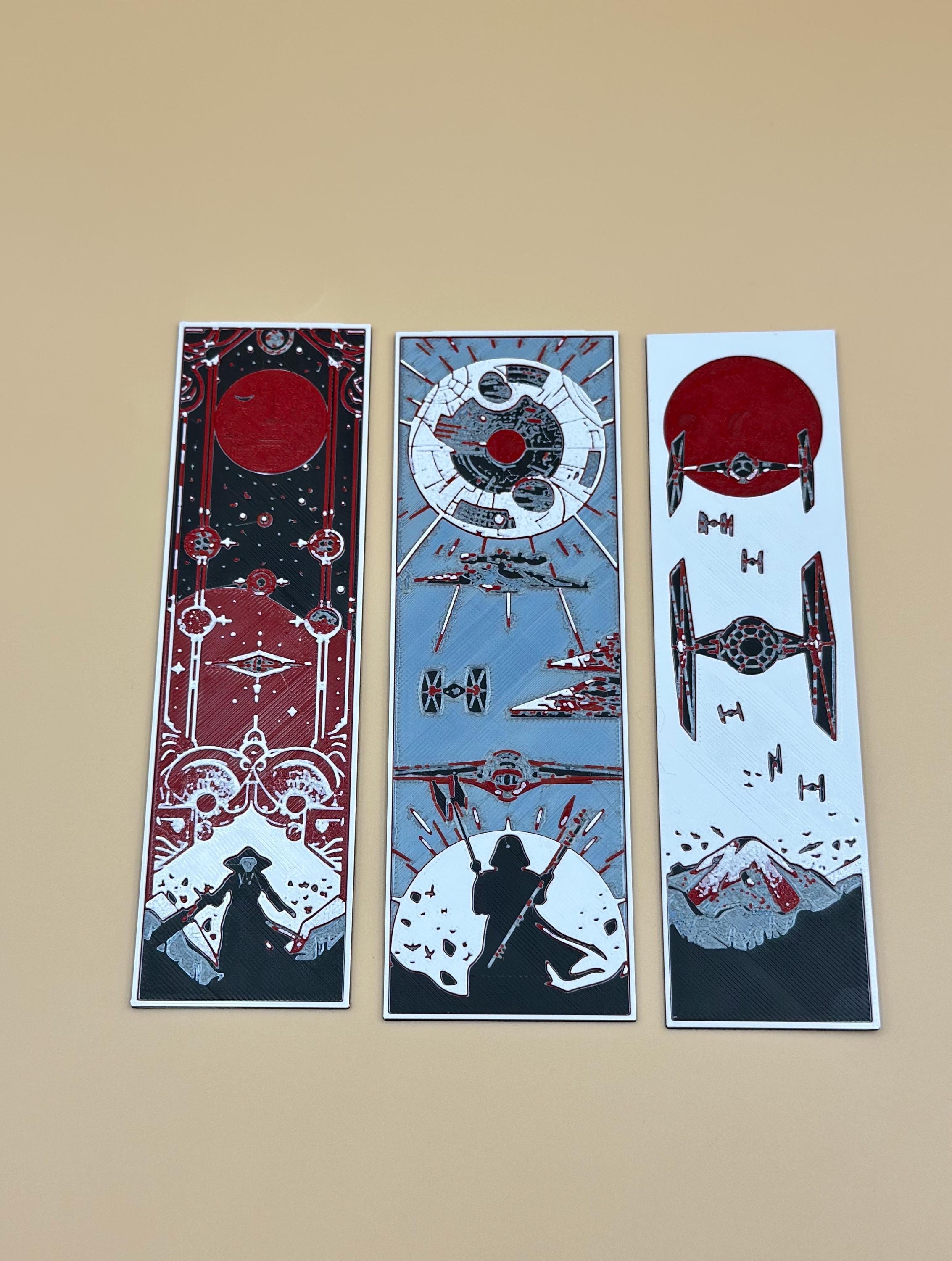 3D Printed Sci-fi Bookmarks: Geeky Book Lover Gift Set - Etsy